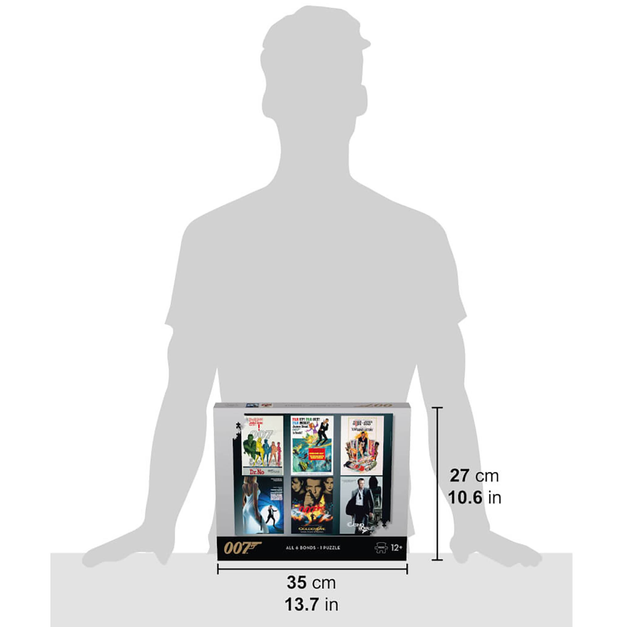 Top Trump® 007 Bond All Six Bonds 1,000 Piece Jigsaw Puzzle | Puzzles ...