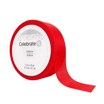 Buy in Bulk - 24 Pack: 7/8" x 10yd. Satin Ribbon by Celebrate It ...
