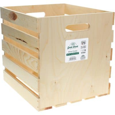 Good Wood by Leisure Arts® Pine Crate | Michaels
