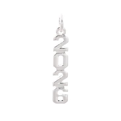 Buy in Bulk - 12 Pack: Silver Plated Year Charm by Bead Landing™ | Michaels