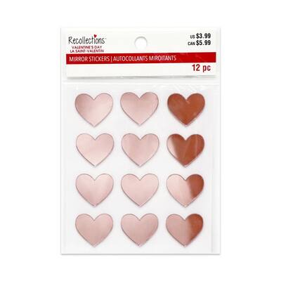 Pink Heart Mirror Stickers by Recollections™ | Michaels