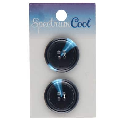 Spectrum Cool 1" Navy Blue 4-Hole Buttons, 2ct. | Michaels