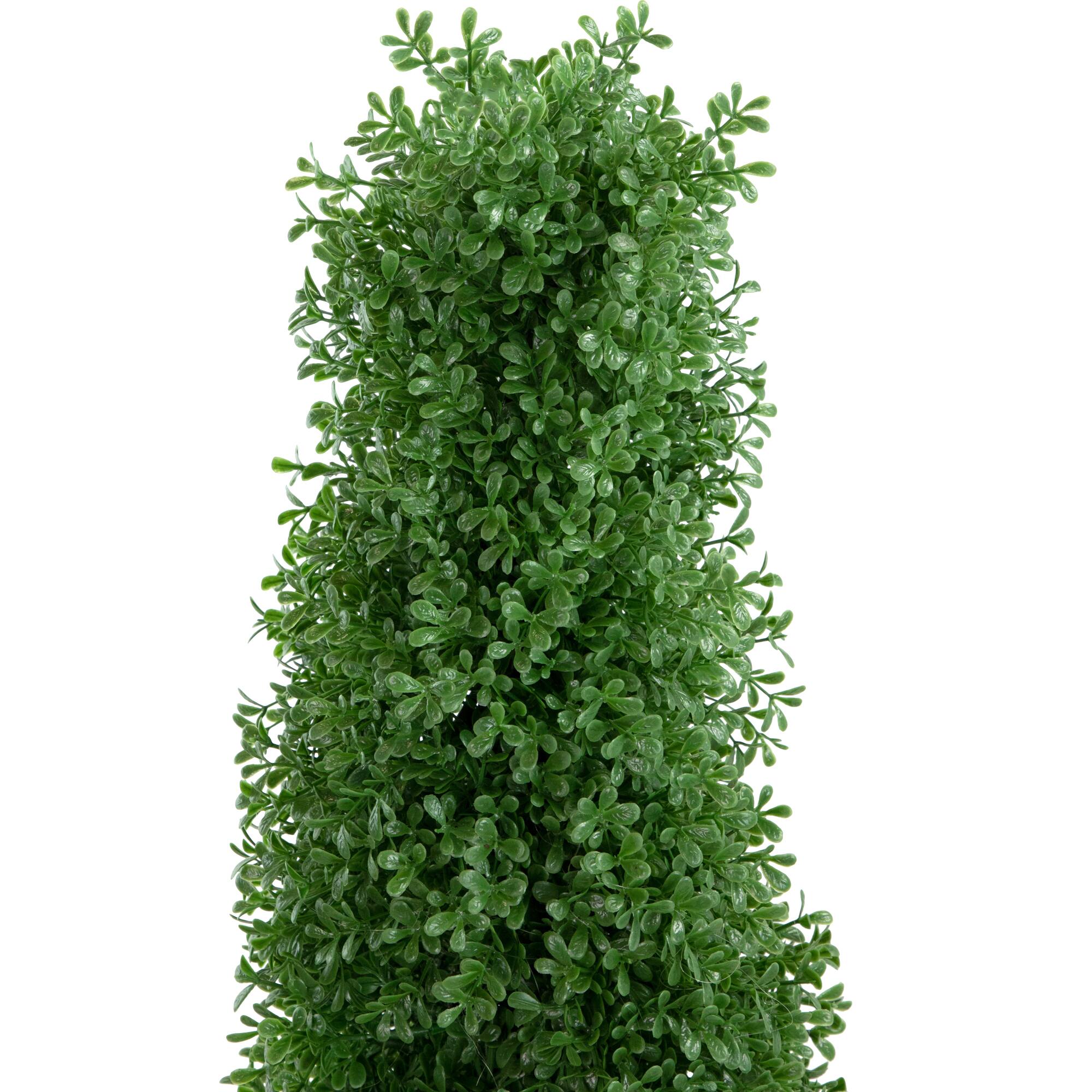 4ft. Unlit Artificial Boxwood Cone Topiary Tree with Pot | Michaels
