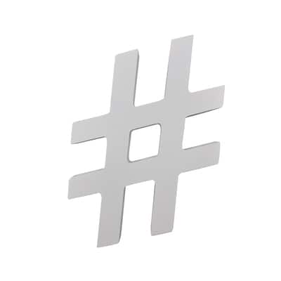 White MDF Number by Make Market® | Michaels