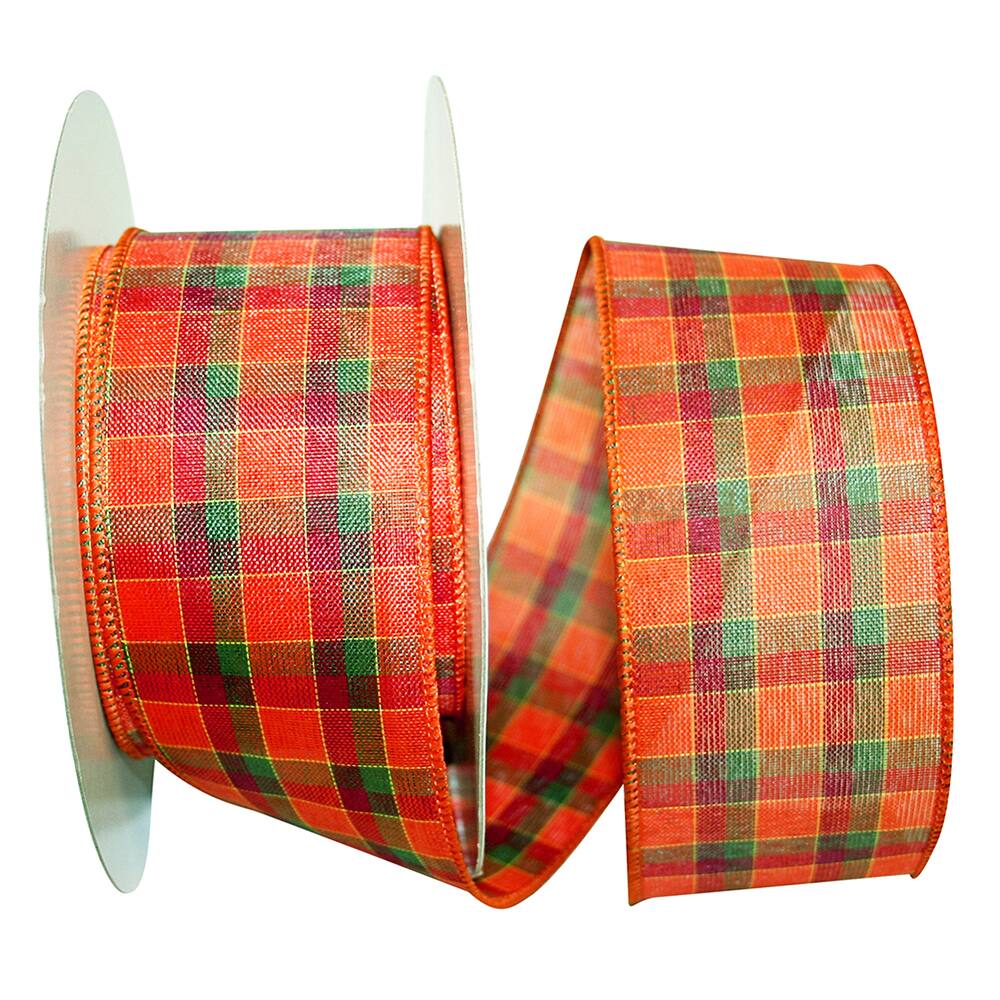 Reliant Alford Wired Seasonal Fall Plaid Ribbon | Michaels