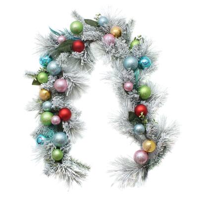 68" Snowy Pine Decorated Garland | Michaels