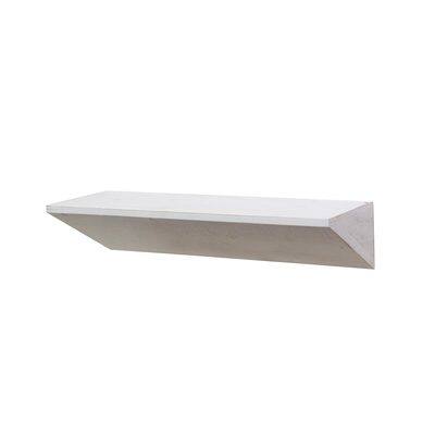 Small White Wedge Wood Floating Wall Shelf | Michaels