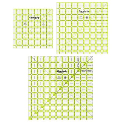 Omnigrip® by Omnigrid® Non-Slip Square Quilting Rulers Combo Pack ...
