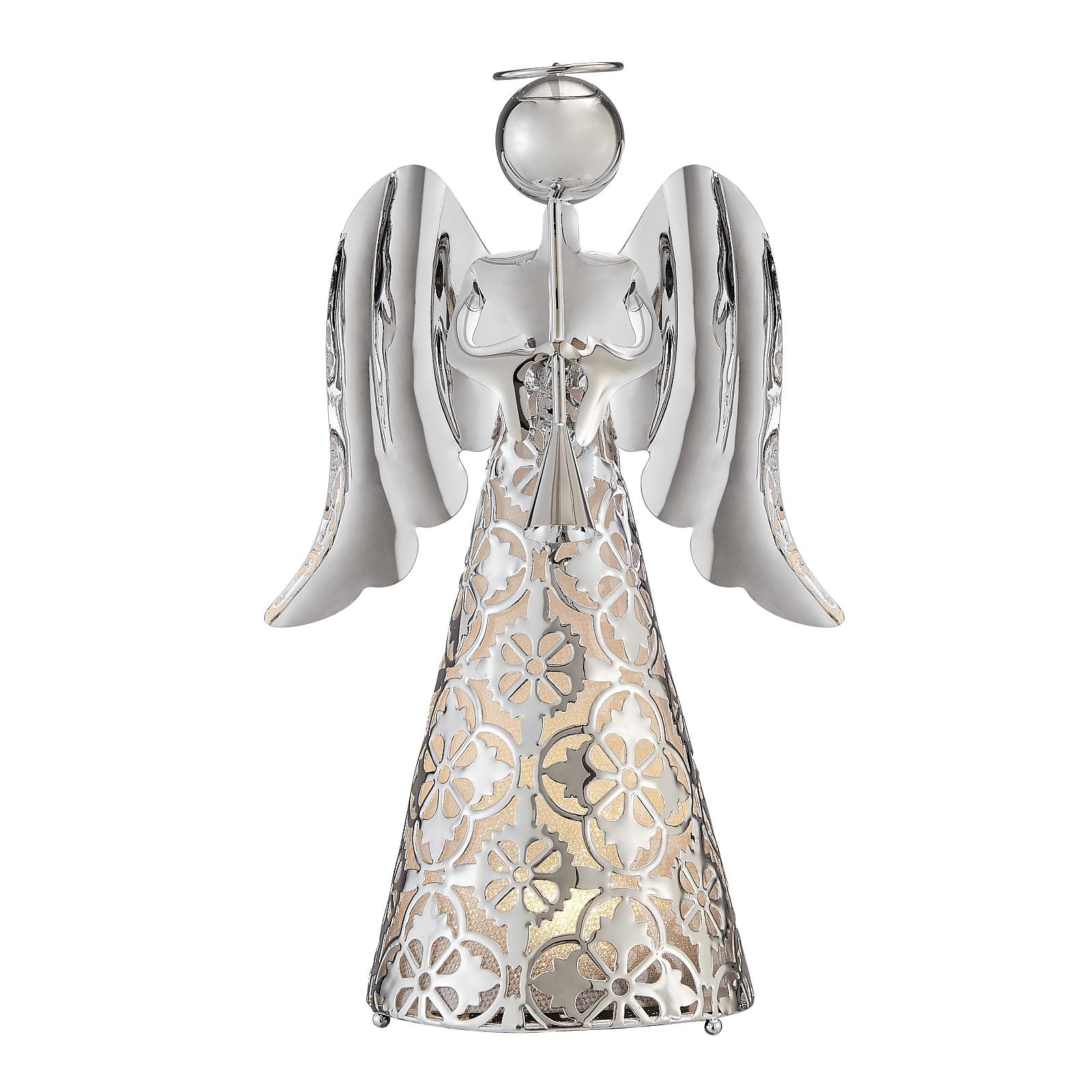 9" Silver LED Tabletop Angel | Michaels