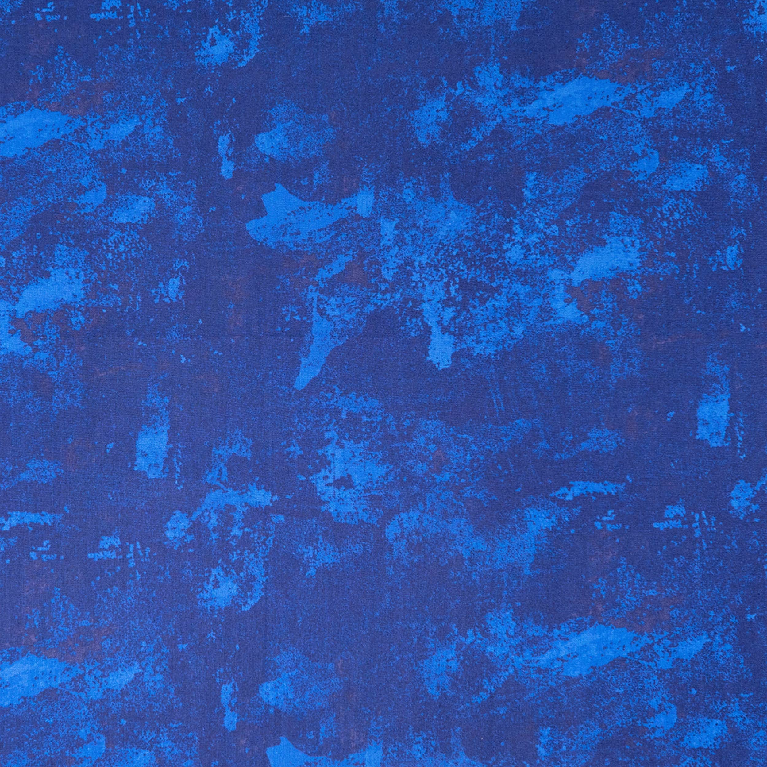 SINGER Dark Blue Grunge Blender Cotton Fabric | Michaels