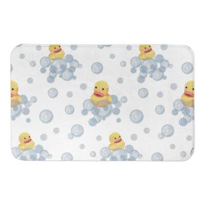 Rubber Duckies Bath Mat, Color: White | Michaels