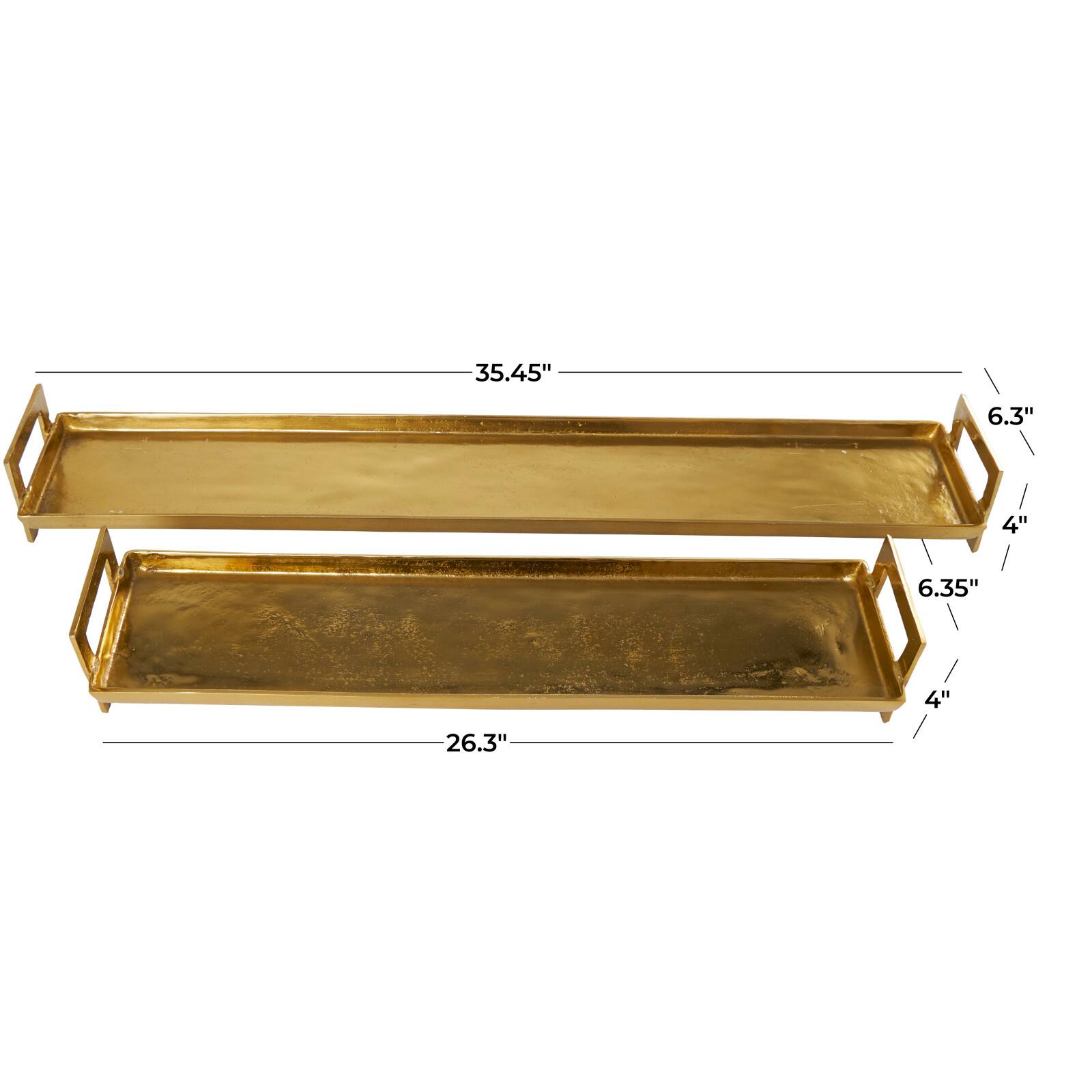 Golden Modern Aluminum Nesting Tray Set | Michaels