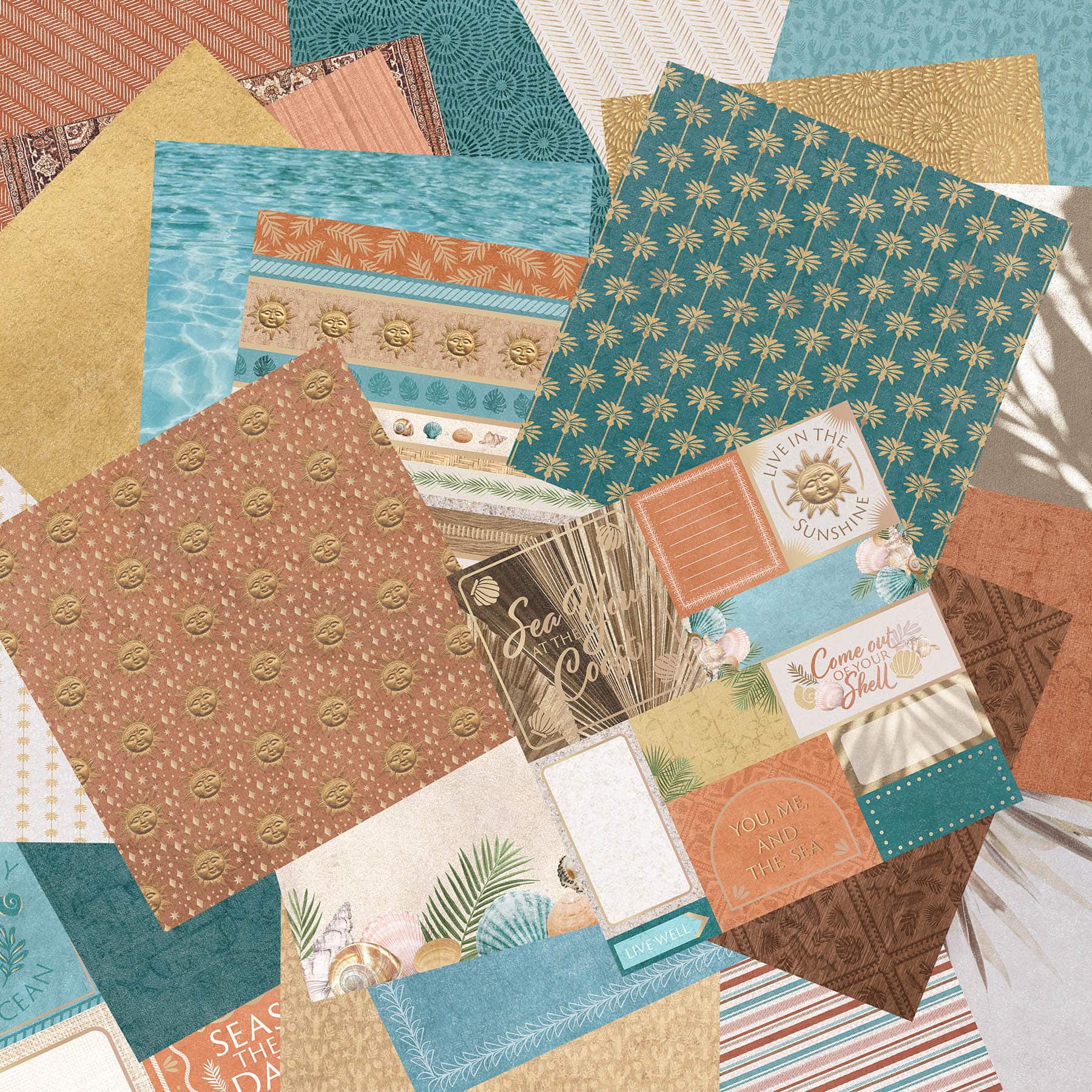 Craft Smith 12" x 12" Boho Coastal Paper Pad, 48 Sheets | Michaels