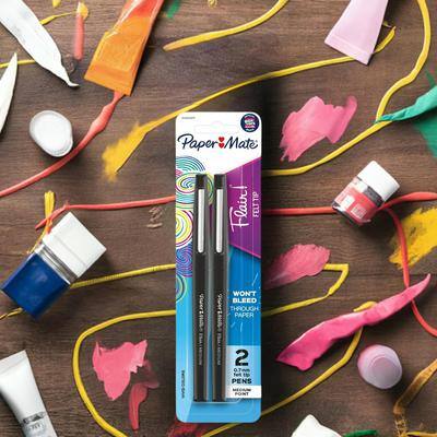 Paper Mate® Flair® Medium Point Black Felt Tip Pens, 2ct. | Michaels