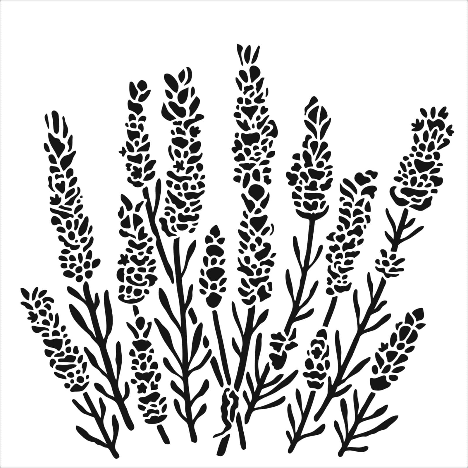 The Crafter's Workshop Lavender Stencil, 12" x 12" | Michaels
