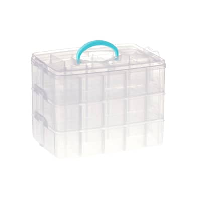 Buy in Bulk - 6 Pack: Adjustable Snap Box Jewelry Organizer by Bead ...