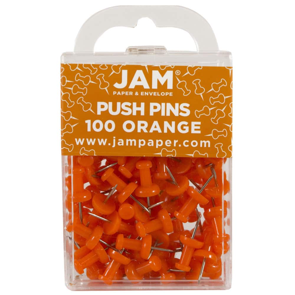 JAM Paper Colorful Standard Push Pins, 100ct. | Michaels