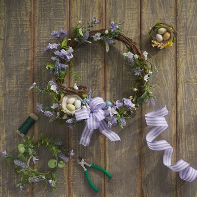 Wispy Easter Garland Wreath | Projects | Michaels