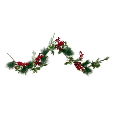5ft. Holly & Pine Springs Christmas Garland | Michaels