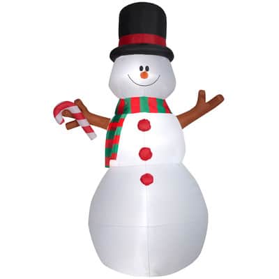 10ft. Animated Airblown® Inflatable Christmas Swiveling Snowman | Michaels