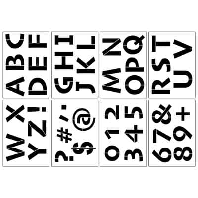 2.7" Fun Uppercase Font Alphabet Stencils by Craft Smart® | Michaels
