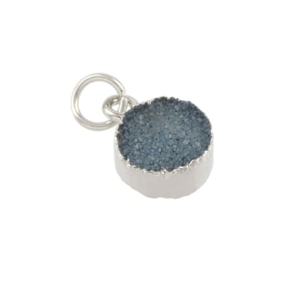 Round Blue Dyed Quartz Charm by Bead Landing™ | Michaels