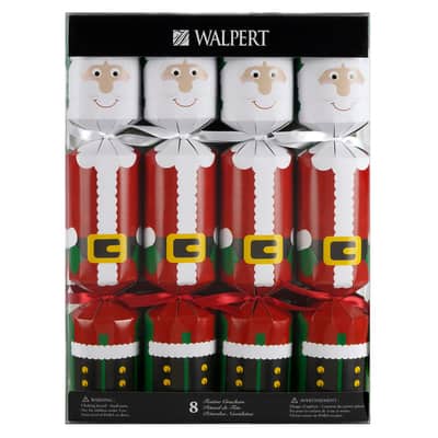 Walpert 10" Santa Festive Holiday Party Crackers, 8ct. | Michaels
