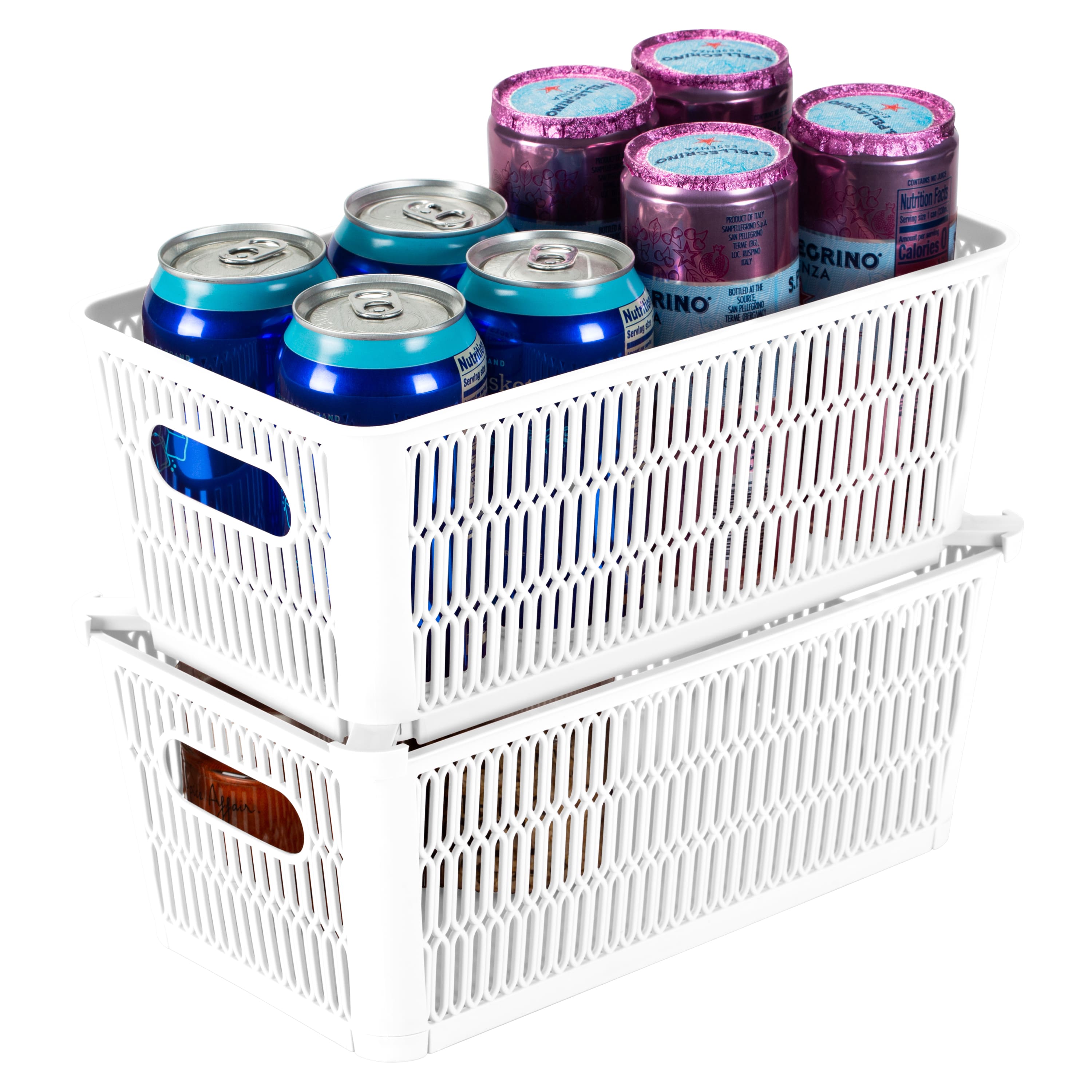 Simplify Slide 2 Stack It Small Storage Tote Baskets, 2ct. | Michaels