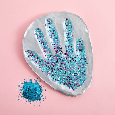Clay Glitter Handprint Keepsake | Projects | Michaels