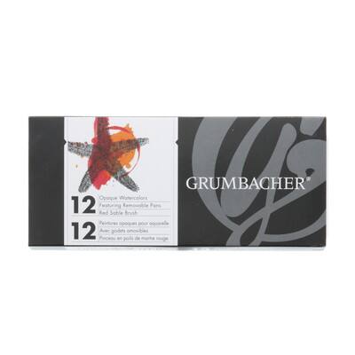 Grumbacher® 12 Color Opaque Watercolor Pan Set | Michaels