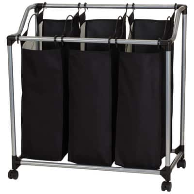 Household Essentials Rolling Mesh Triple Laundry Sorter | Michaels