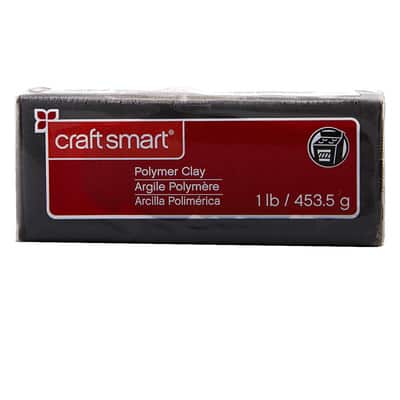 Buy in Bulk - 12 Pack: 1lb. Polymer Clay by Craft Smart®, Color: Black ...