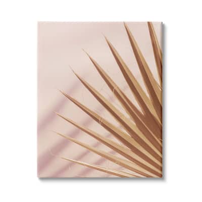 Stupell Industries Palm Frond Photograph Expressive Tropical Plant Sun Bleached Canvas Wall Art ...