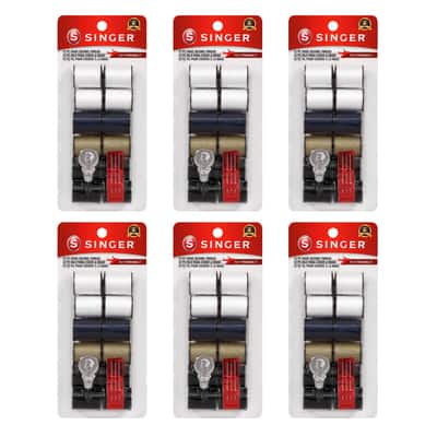 SINGER® Neutral Basics Hand Sewing Polyester Thread Spools, 12ct ...