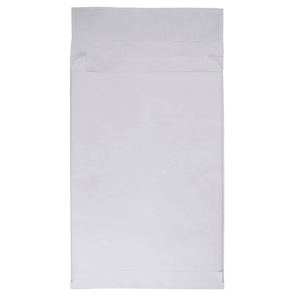 JAM Paper White Tyvek® Expandable Open End Peel & Seal Closure ...