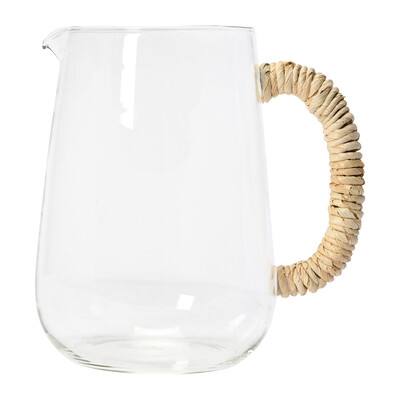 Hello Honey® 7" Glass Pitcher with Natural Rope Wrapped Handle | Michaels