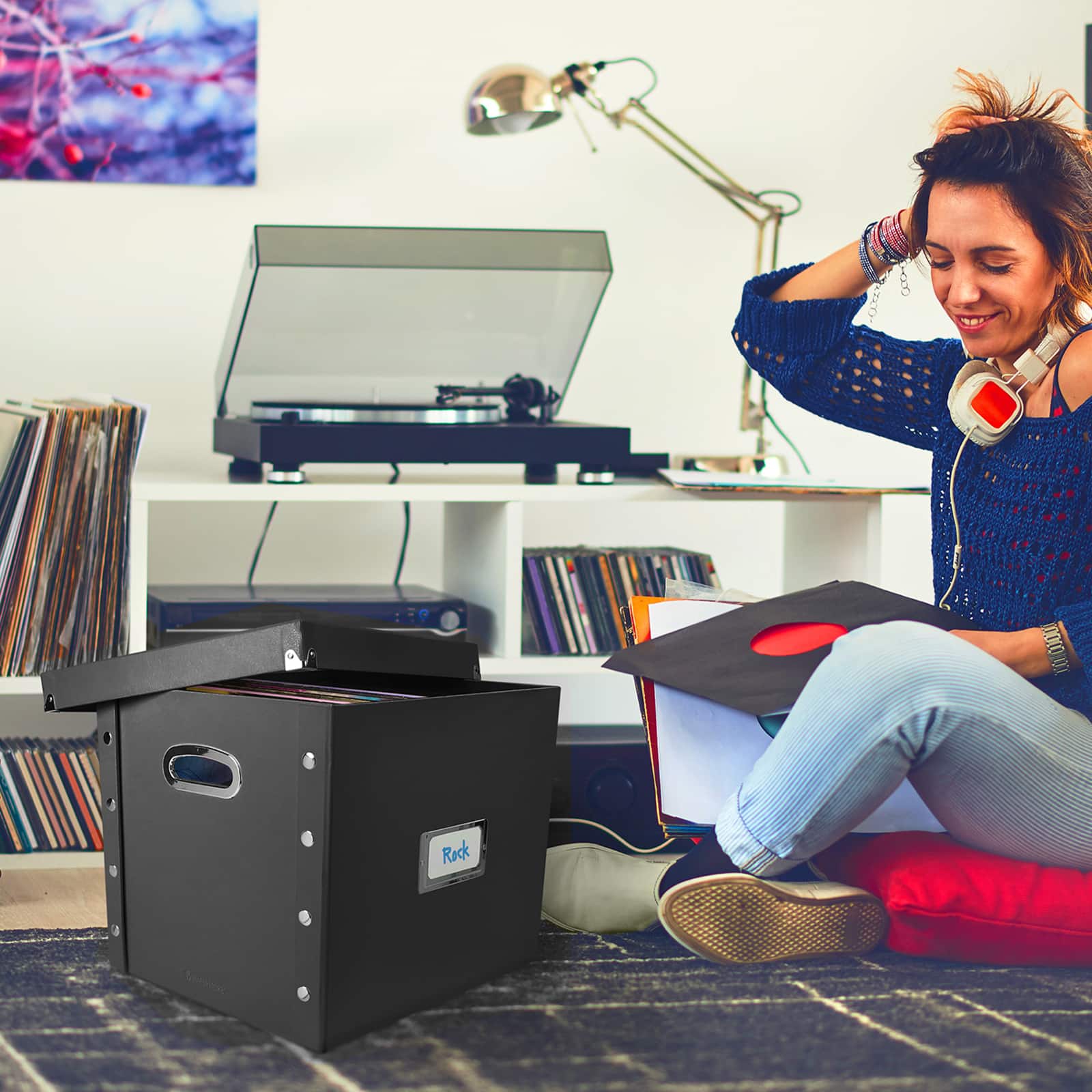 12" Snap-N-Store Vinyl Record Storage Box | Michaels