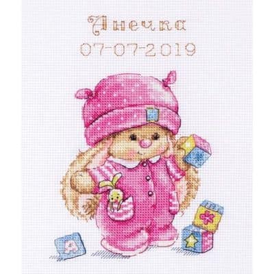 Alisa Rabbit Mi Baby Girl Cross Stitch Kit | Michaels