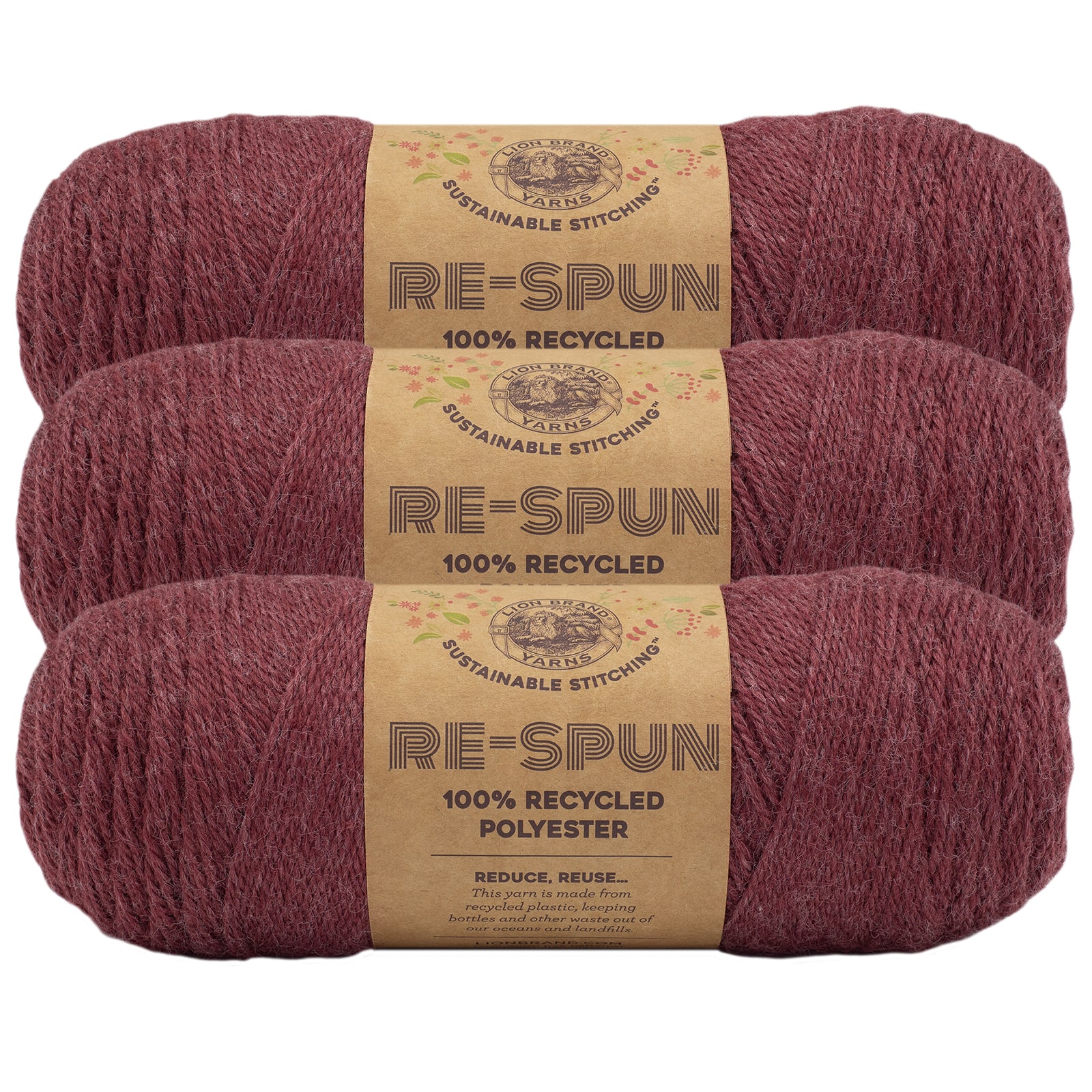 3 Pack Lion Brand® Re-Spun Recycled Yarn | Michaels