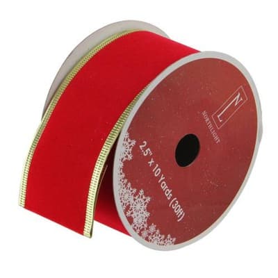2.5" x 10yd. Wired Christmas Craft Ribbon | Michaels