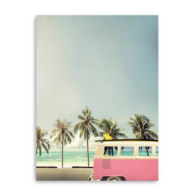 Lumaprints Pink Surf Bus Canvas | Michaels