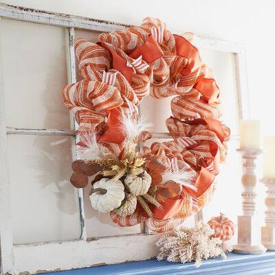 Ribbon Mesh Fall Wreath | Projects | Michaels