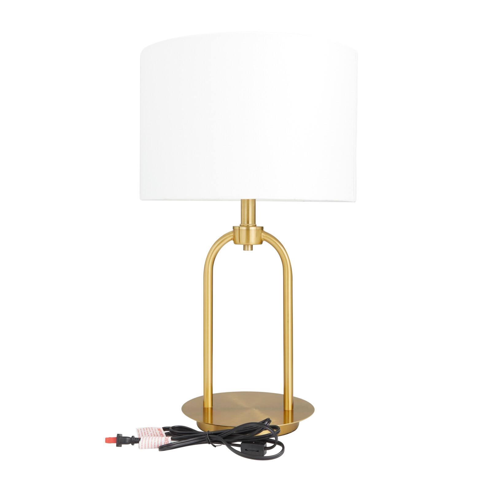 Gold Modern Table Lamp, 7" x 7" x 19" | Michaels