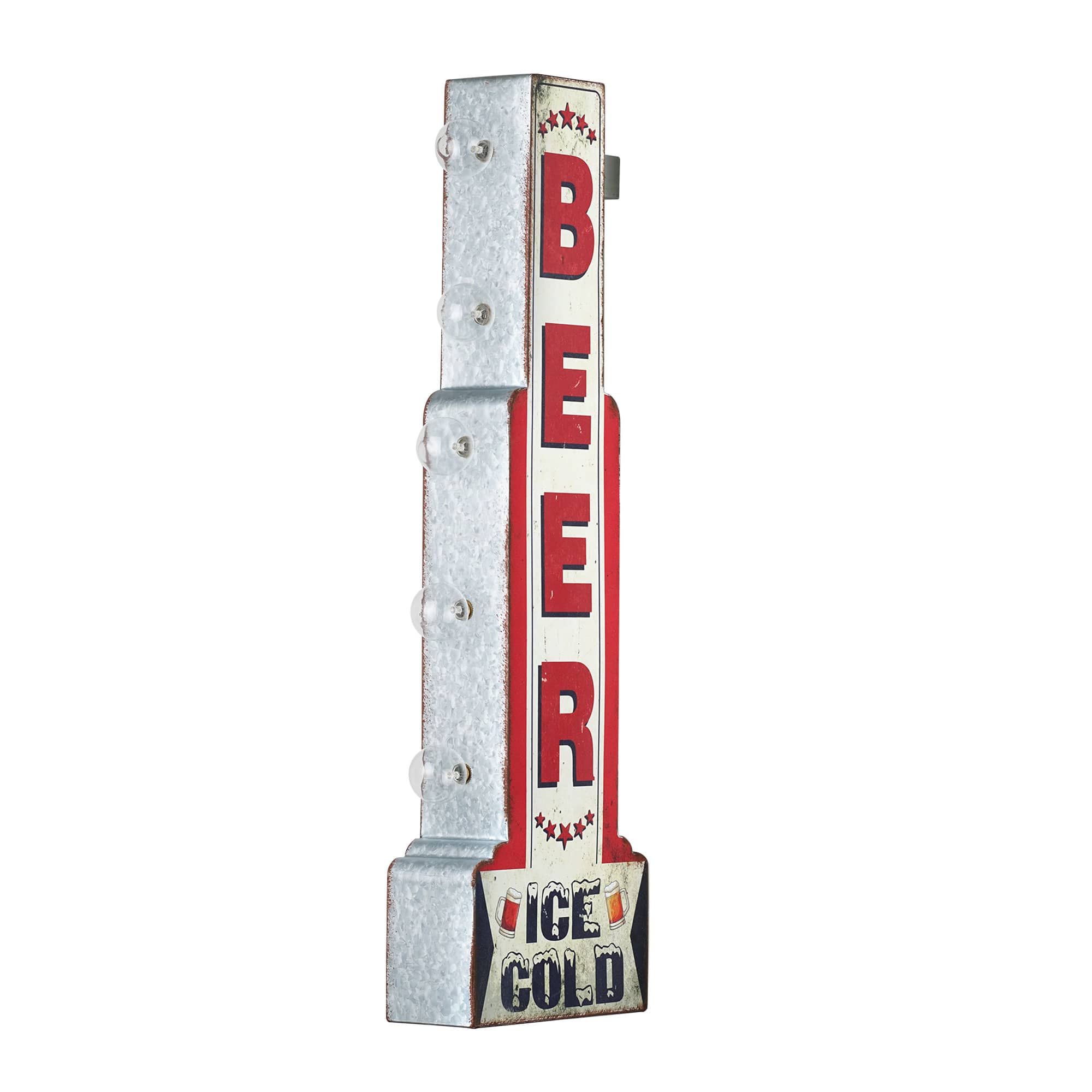American Art Decor 28" Metal LED Ice Cold Beer Marquee Sign | Michaels