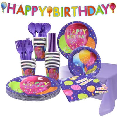 171 Piece Disposable Birthday Party Set | Michaels