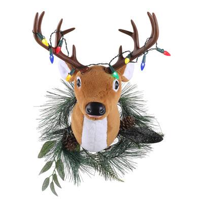 20" Motion Activated LED Singing Reindeer | Michaels