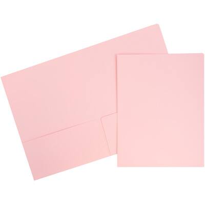 JAM Paper Premium Matte 2-Pocket Folders, 6ct., Color: Baby Pink | Michaels
