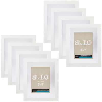Buy in Bulk - 8 Pack: White 8" x 10" Float Frame, Belmont by Studio ...