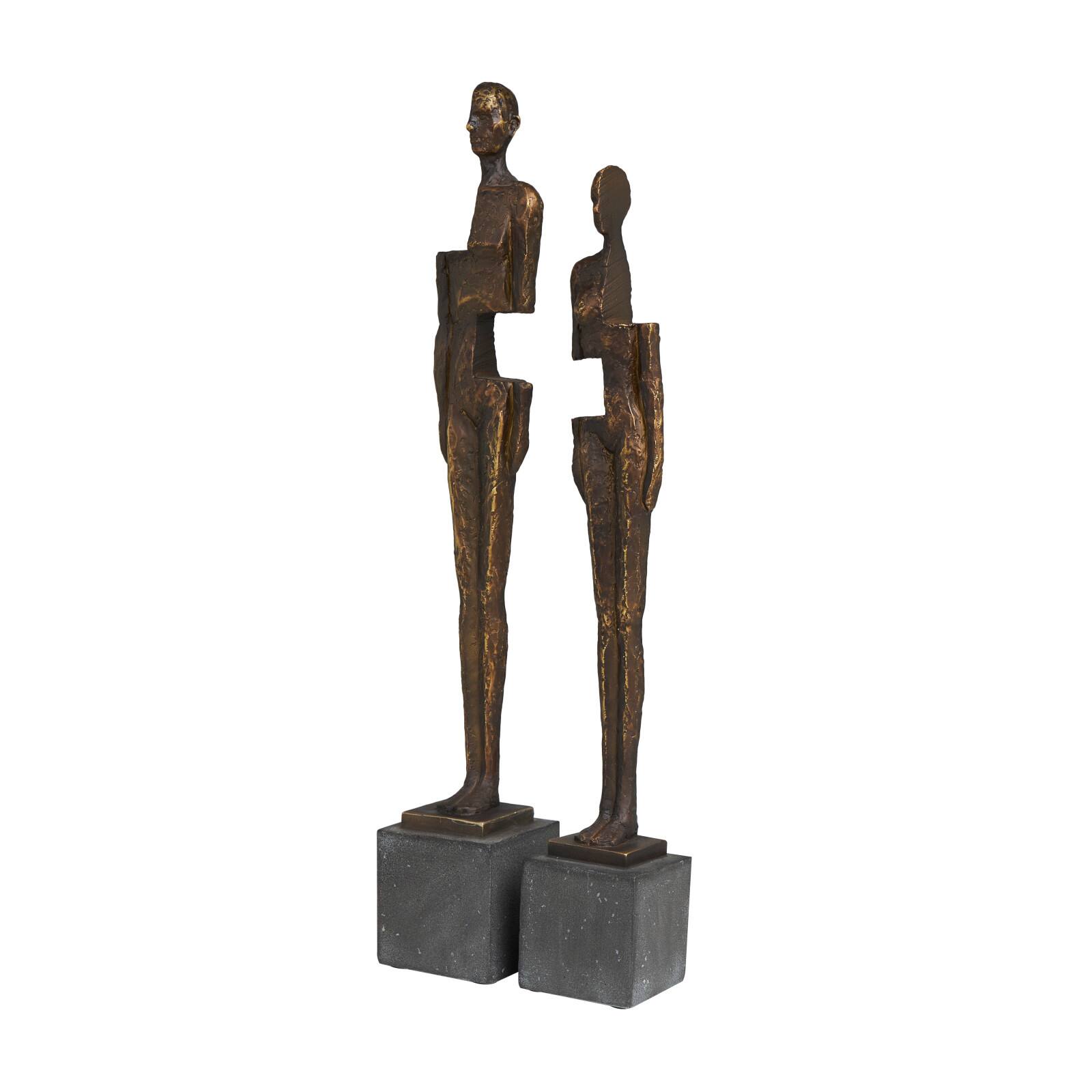 Bronze Polystone People Sculpture Set | Michaels