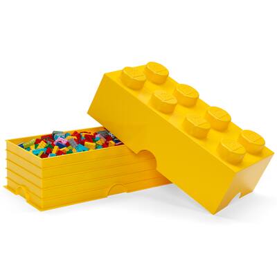 LEGO® 8-Stud Storage Brick, Color: Yellow | Michaels